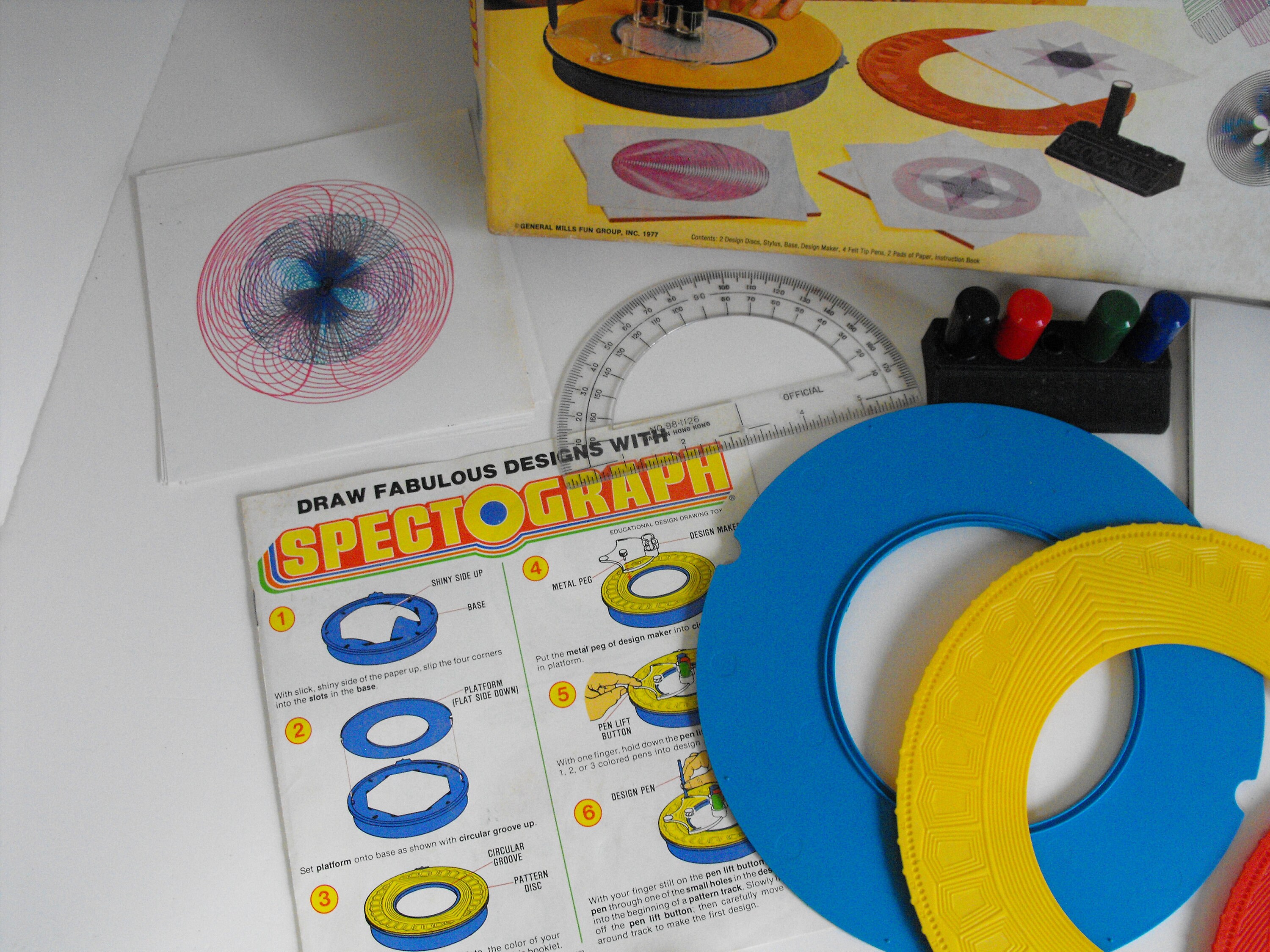 Vintage Spectograph Design Drawing Set by Kenner 2133 | Etsy