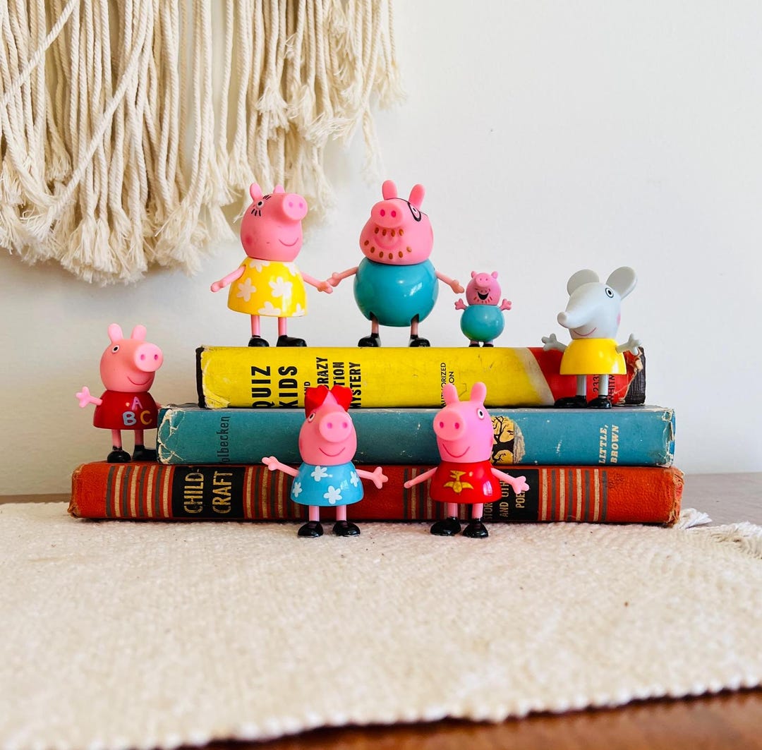 Seven Peppa Pig Family Characters Sit or Stand Positions (3762) - Etsy