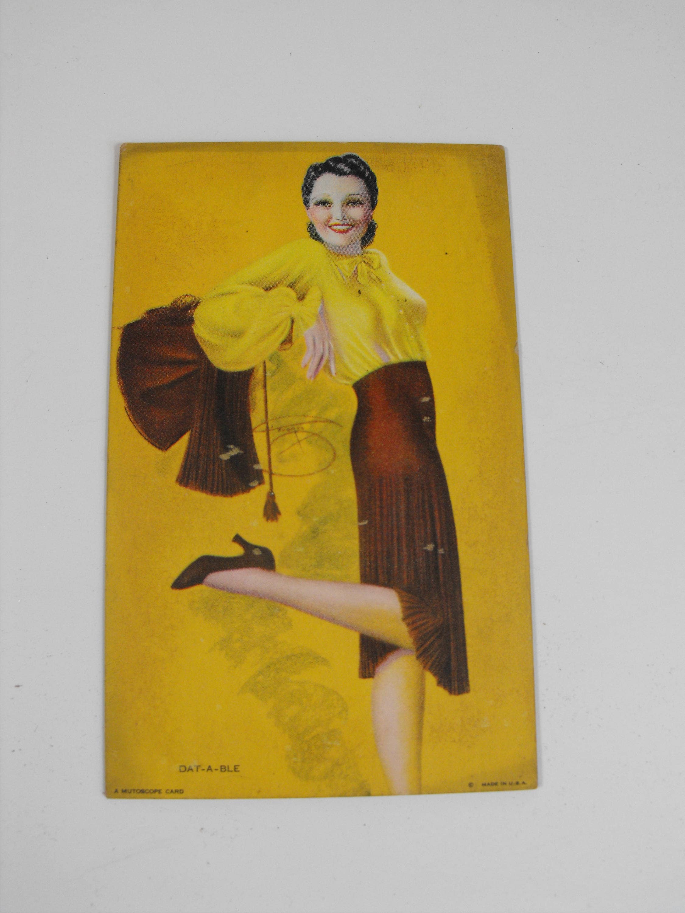 Rare Set of 5 Pin Up Girl Mutoscope Cards 1262 | Etsy