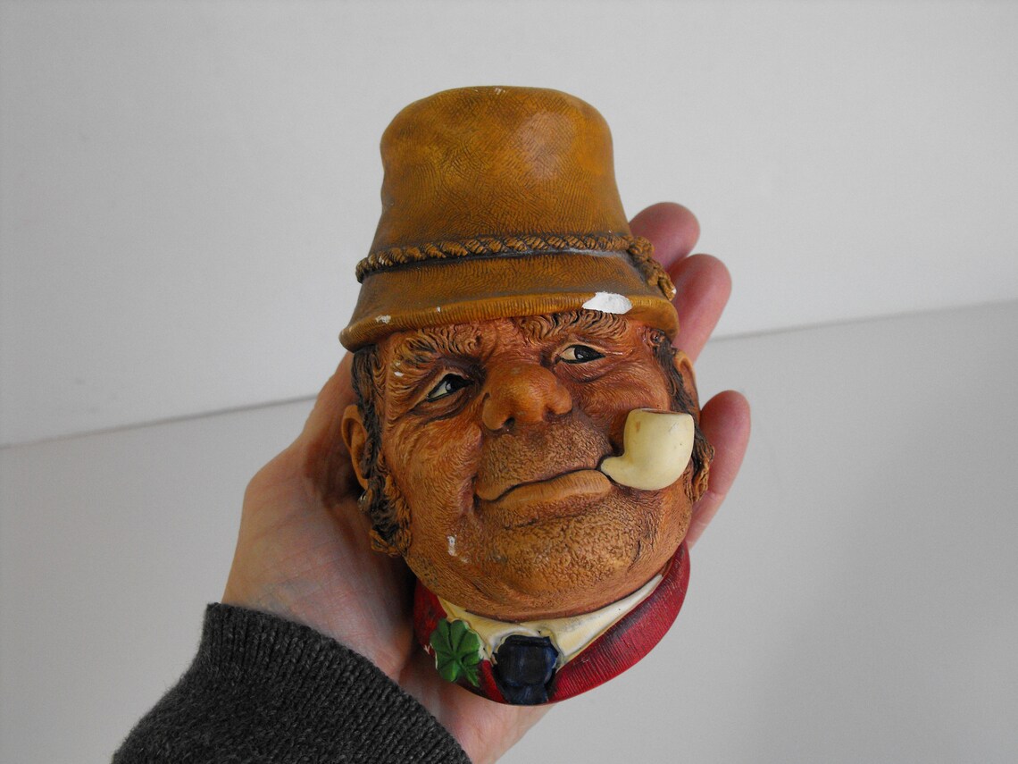 Bossons England Paddy the Irishman Wall Mask Handpainted - Etsy