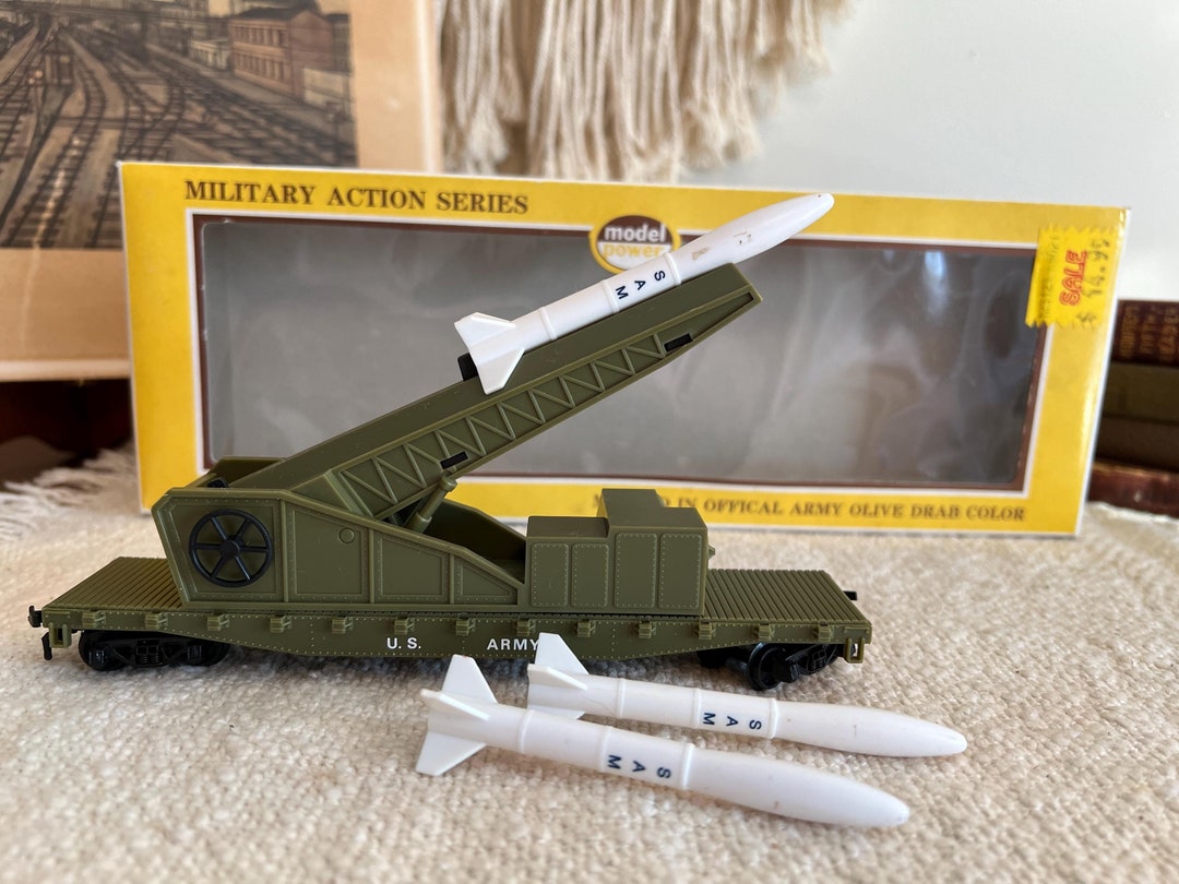 HO Train US Army Launcher With Missiles No. 9180 Model Power Military ...