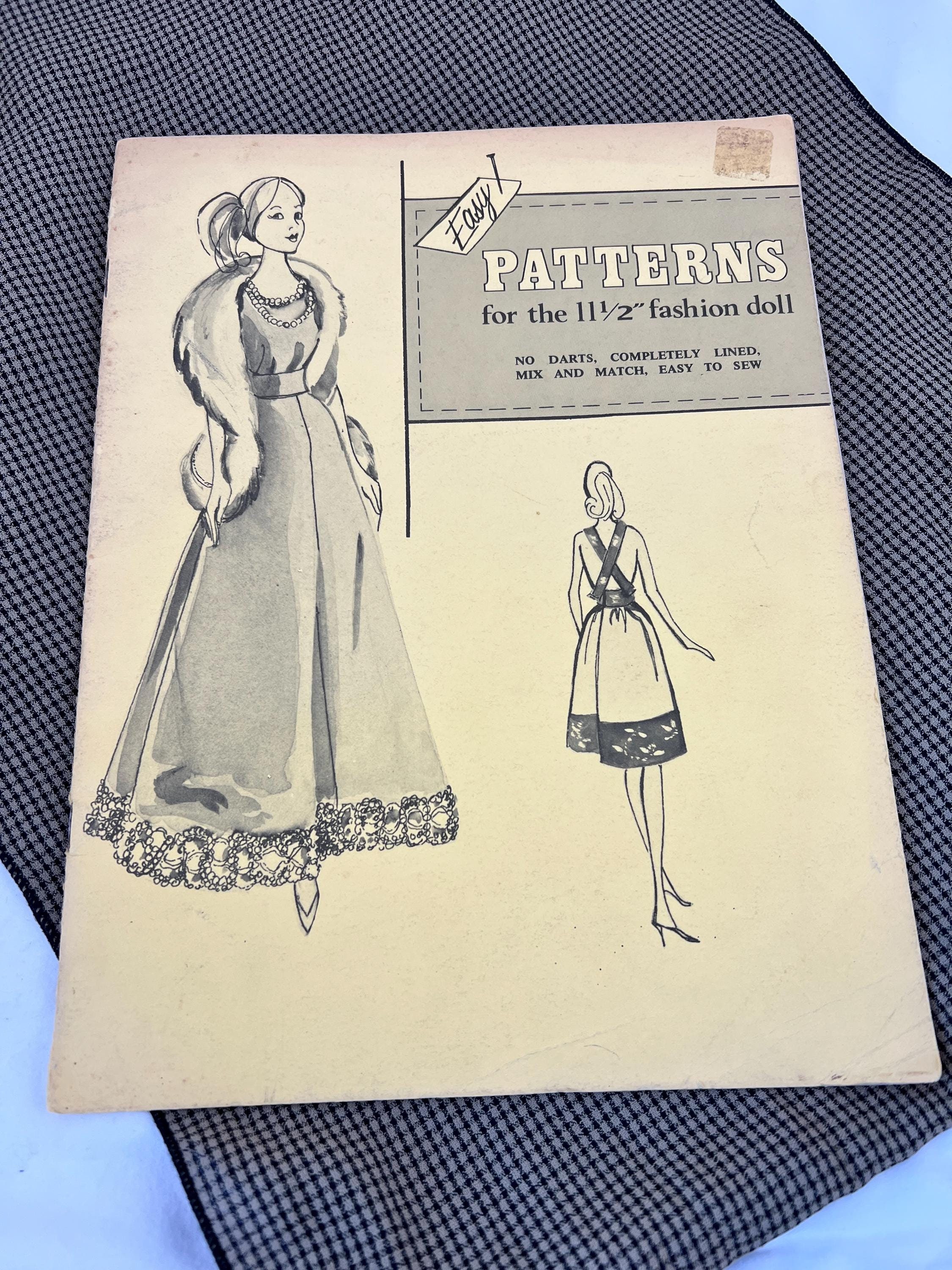 Fashion Doll Clothes Patterns 11-1/2 Dolls Barbie Uncut 3334 - Etsy