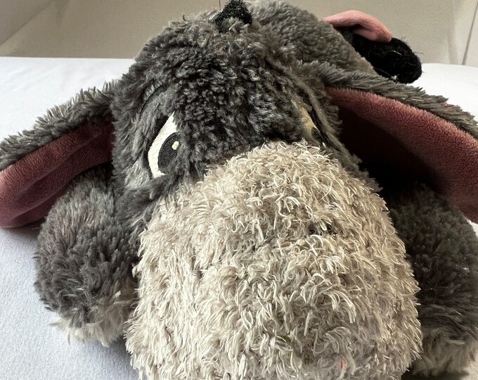 Eeyore Plush Disney 12" Gray Velcro Trail (3273) - Etsy