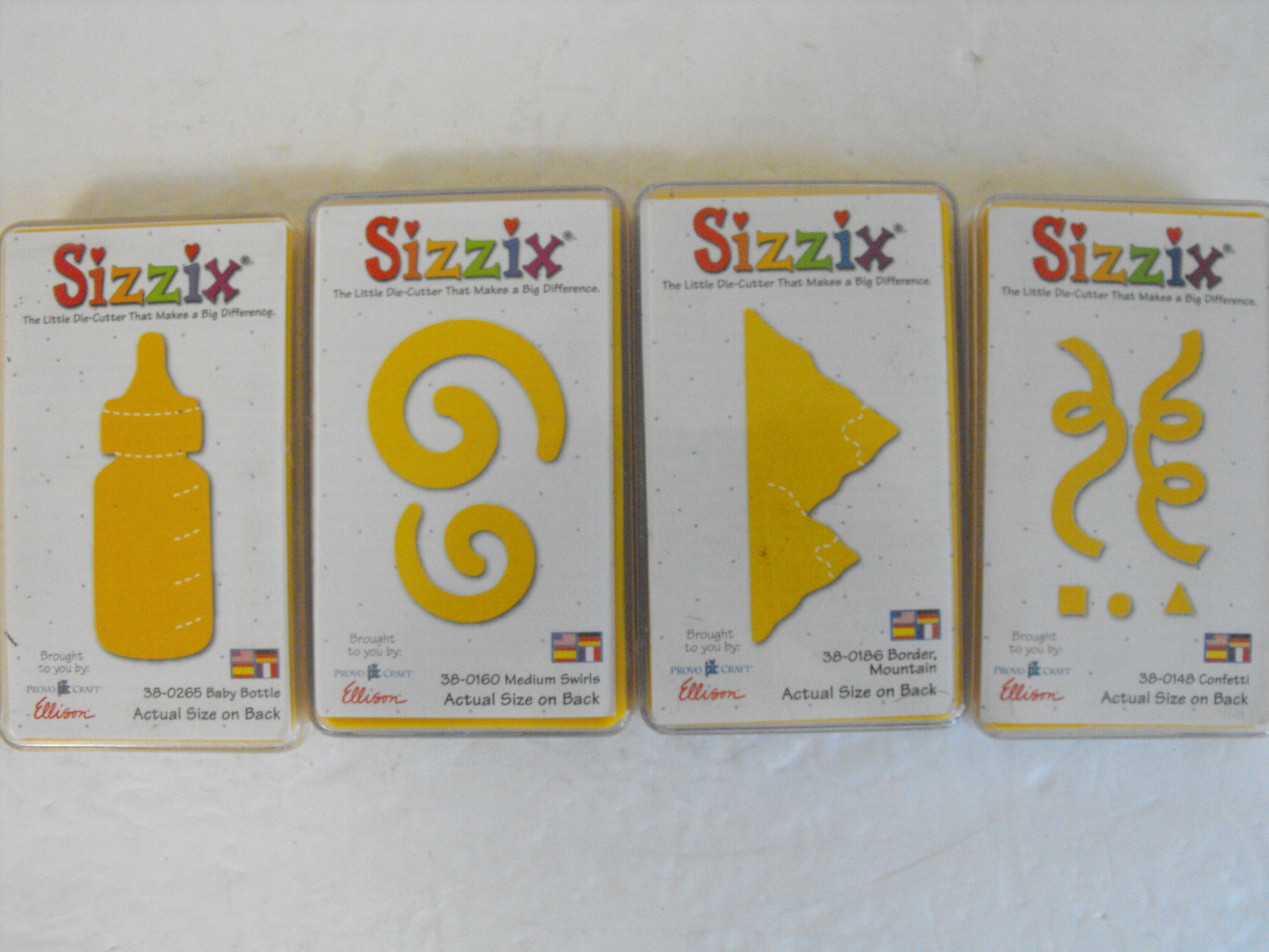 Original Sizzix Yellow Die Cuts Your Choice 2910 | Etsy