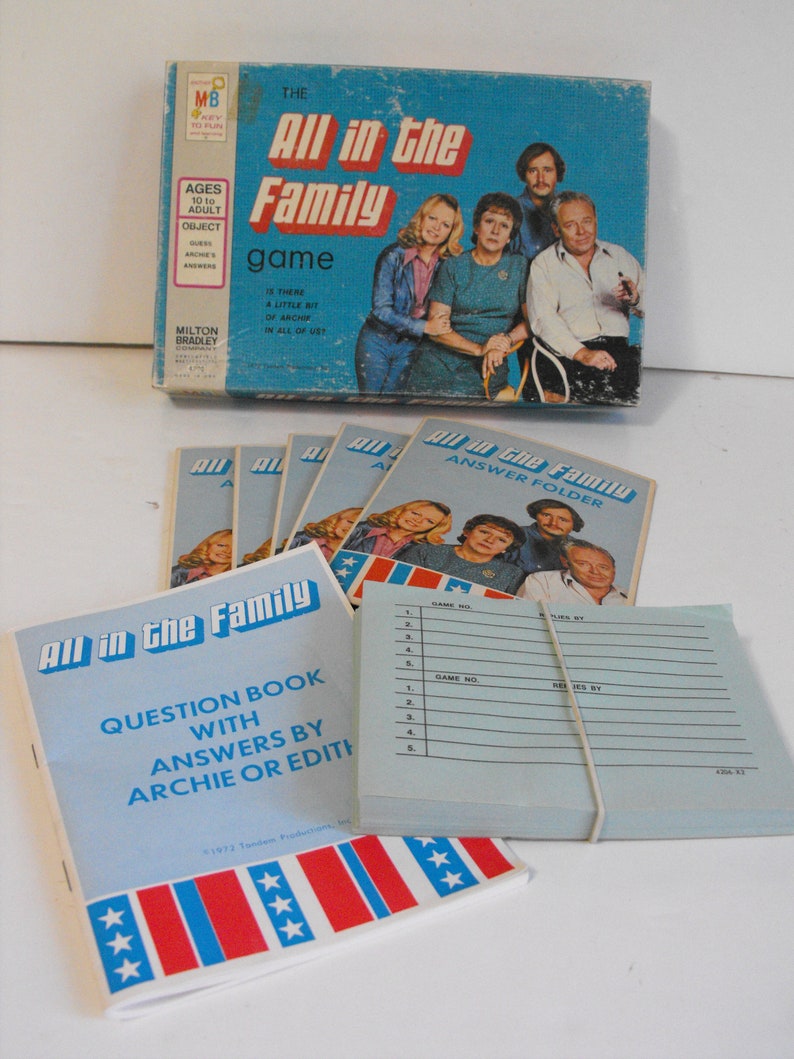 All in the Family Game Archie Bunker Complete 2542 | Etsy