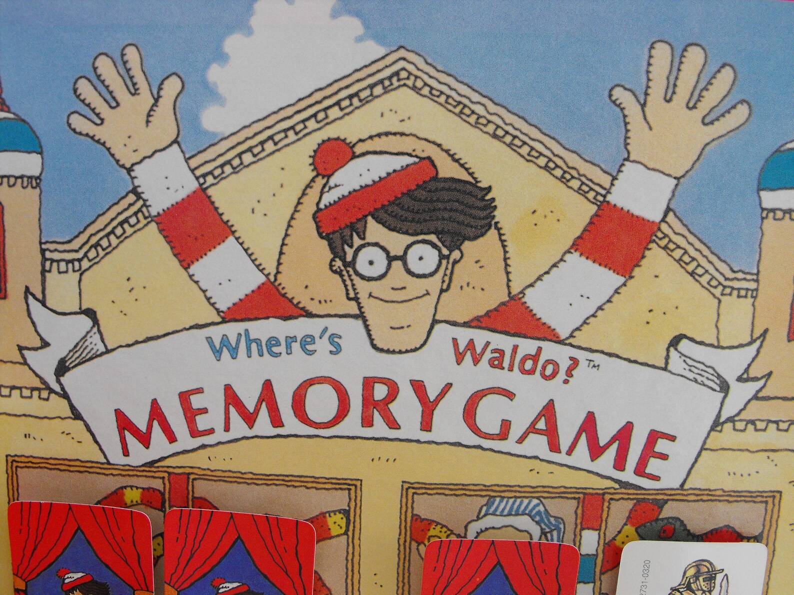 Vintage Where's Waldo Memory Game Complete 2252 - Etsy