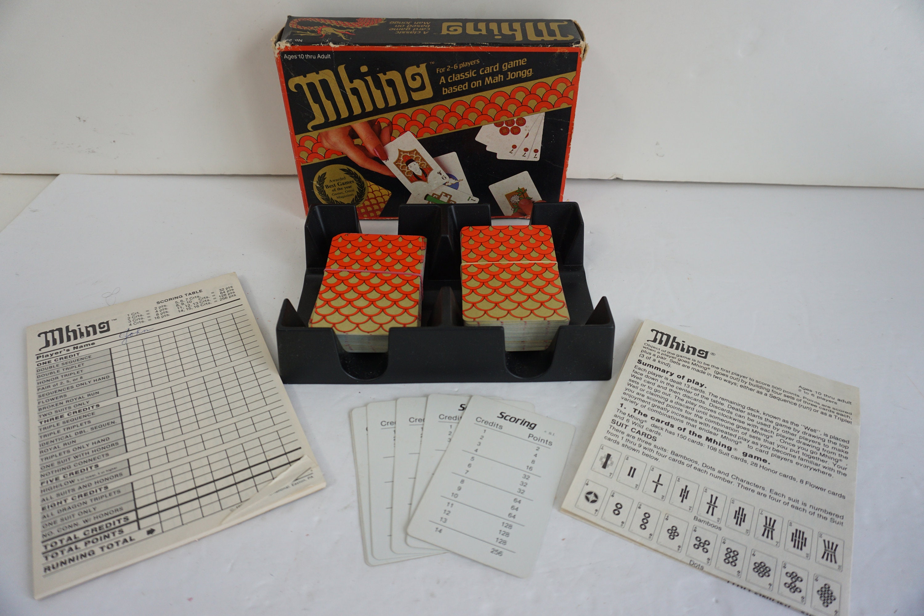 Toys & Games 3069 - Complete MahJongg Mhing Card Game Card Games Games ...