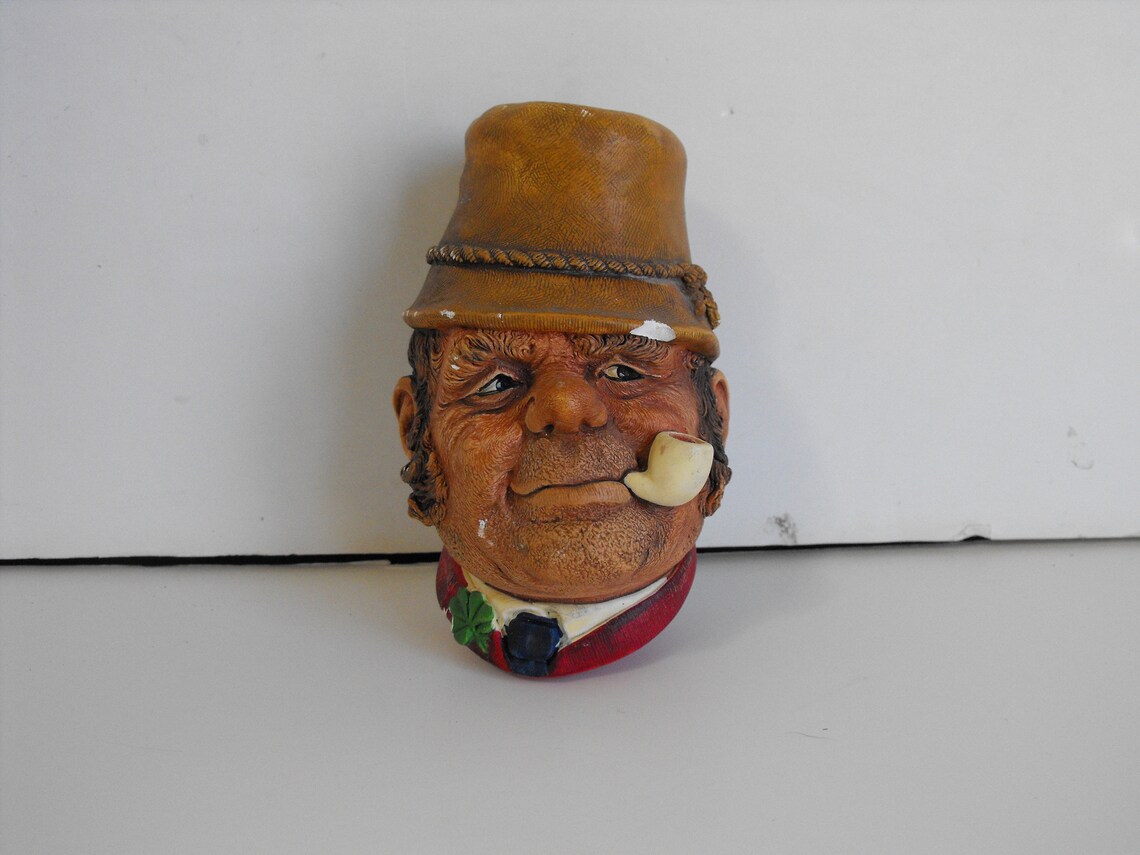 Bossons England Paddy the Irishman Wall Mask Handpainted - Etsy