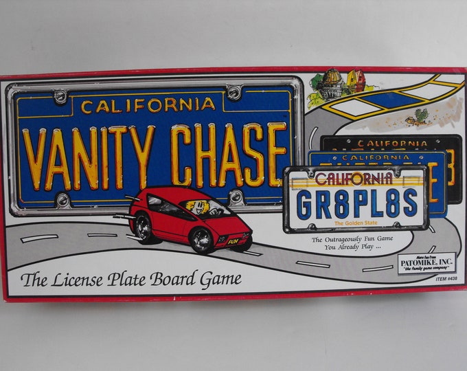 Vanity Chase License Plate Board Game - Complete (2112) - Etsy