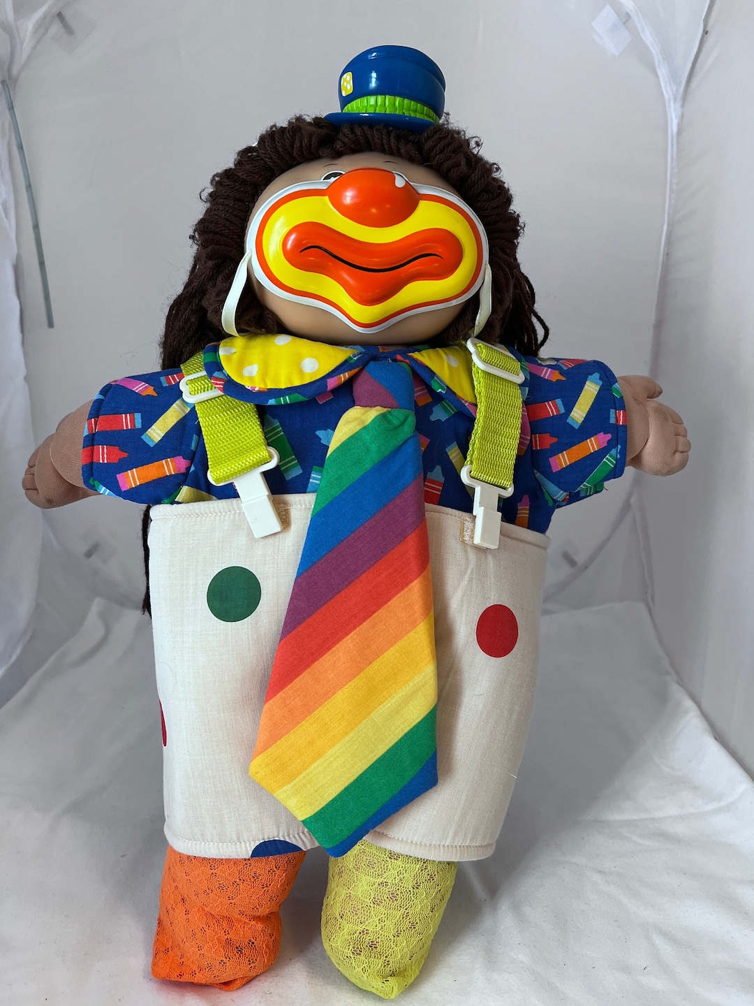 1985 Cabbage Patch Kids Circus Clown Girl Doll Hat Mask Socks ...