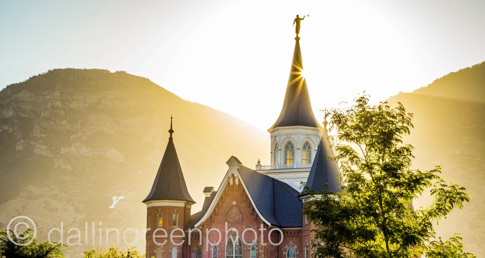 Templo del centro de la ciudad de Provo, Amanecer de verano elección de ...