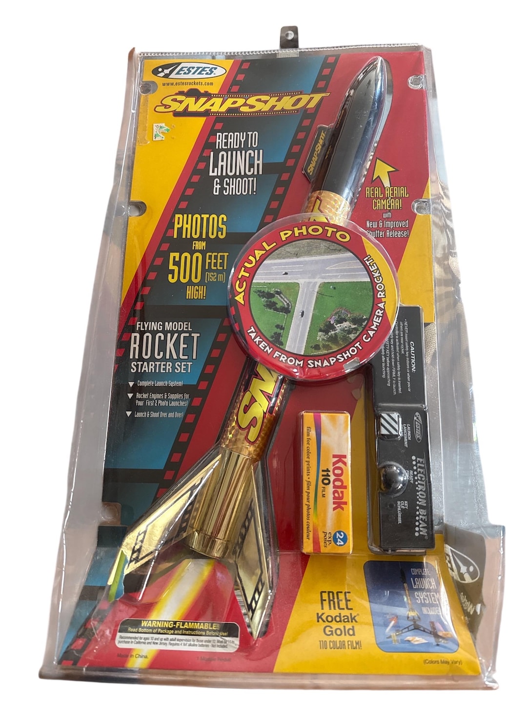 Vintage 2003 Estes Snapshot Flying Model Rocket Electron Beam Camera ...
