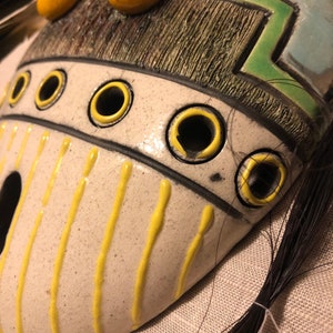 Vintage 1991 Austin REAL RIDER Pawnee Sioux Native American Raku Clay ...