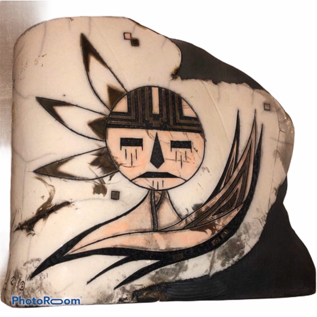 Vintage 1991 Joseph Rodriguez Raku Southwest Southwestern Folded ...