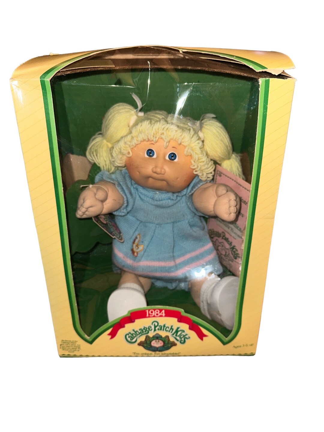 Vintage 1983 1984 Coleco Cabbage Patch Clementine Claudine Doll Old ...