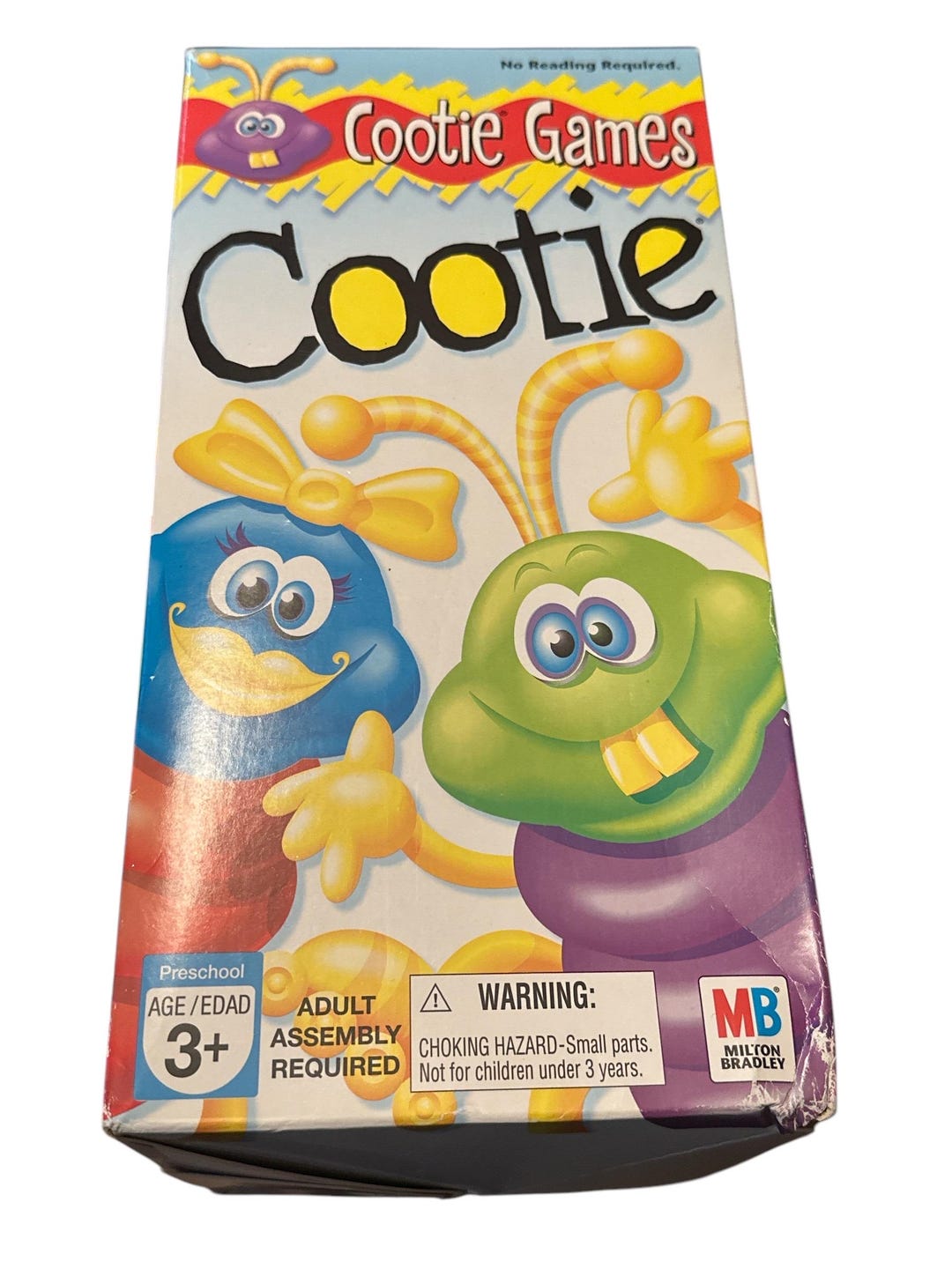Vintage 1999 Milton Bradley Cootie Games Cootie Bug Child Toddler Game ...