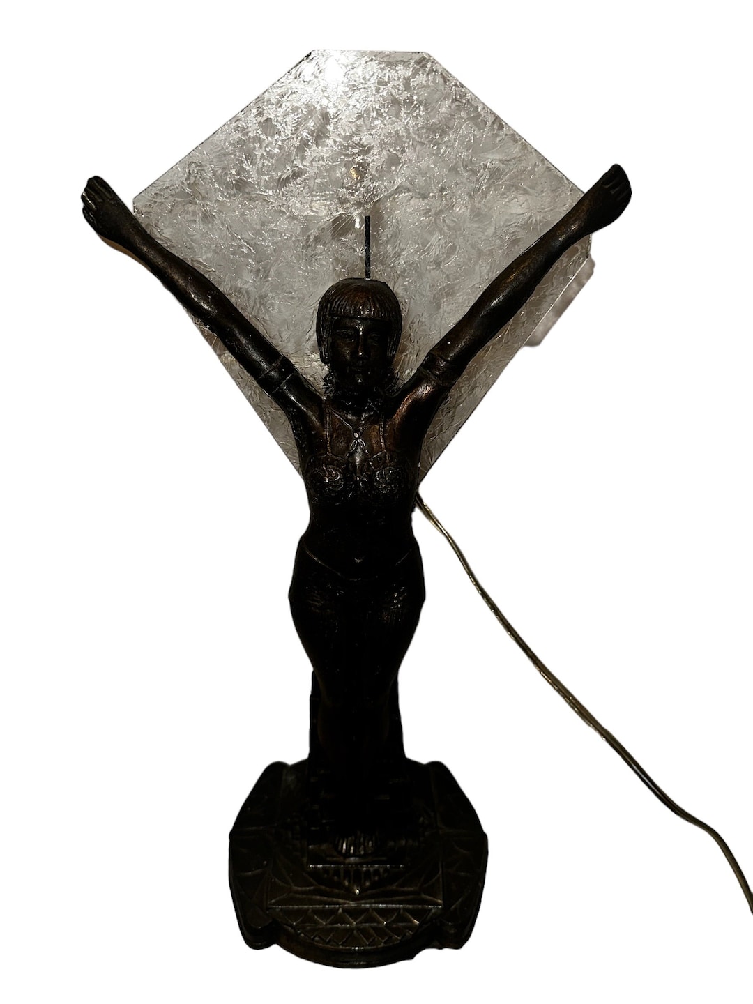 Vintage 30’s Art Deco Nouveau 15” Egyptian Revival Flapper Dancer ...