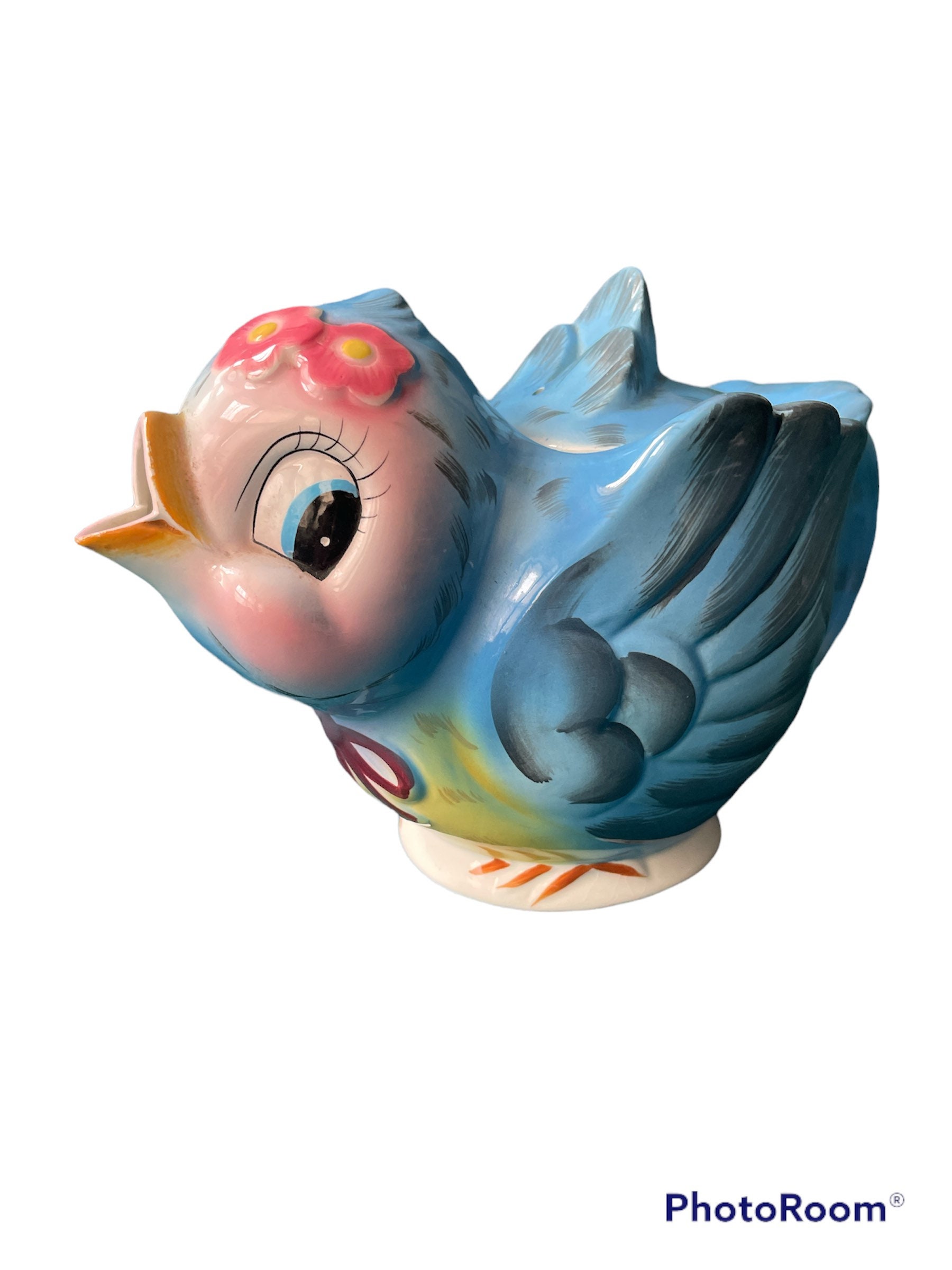 Vintage 50s Lefton Bluebird Blue Bird Super Adorable Teapot | Etsy