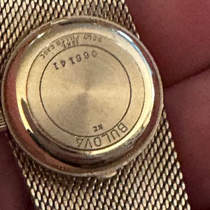 Vintage 1973 Bulova 14k Gold Mesh Band Original Box Papers Receipt ...