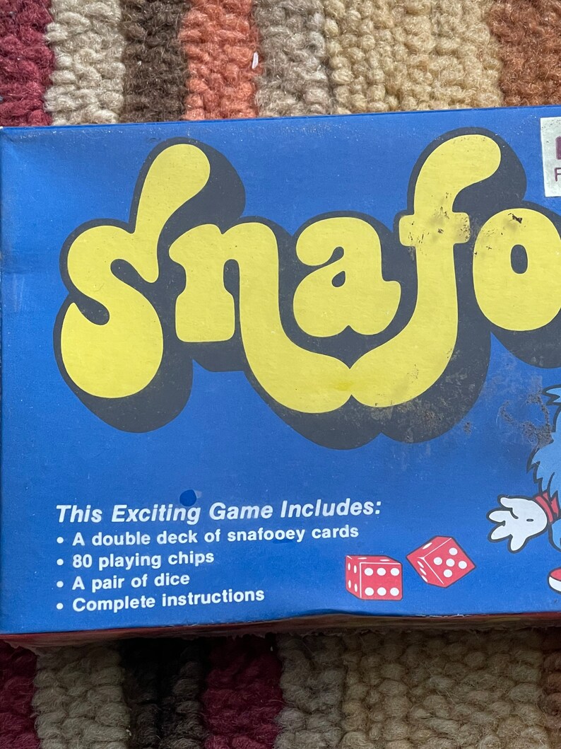 Vintage 1982 Snafooey Deluxe Edition Family Card and Dice Game Sealed ...