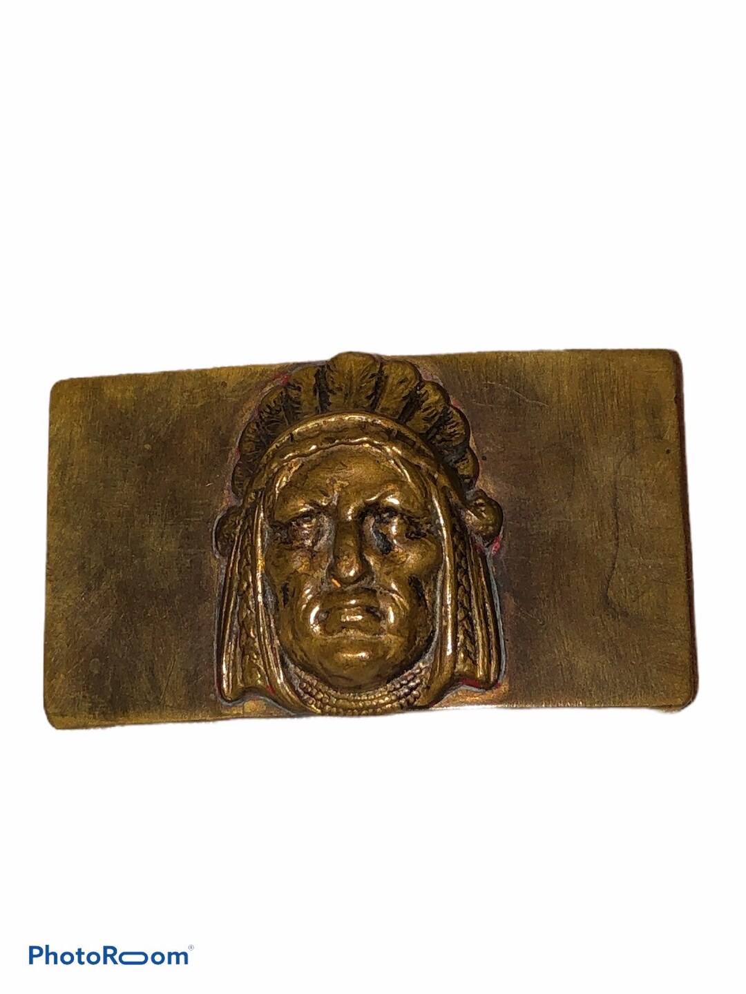 Vintage 50/60’s Bronze Repousse Native American Indian Warrior Bust ...