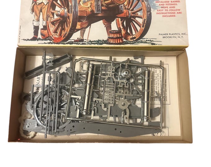 Vintage 70’s Palmer Plastics Brass Plated Revolutionary War Cannon ...