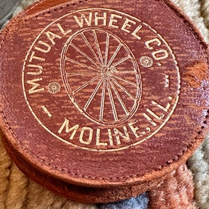Vintage 10’s Mutual Wheel Moline IL Leather Case Silver Telescope ...