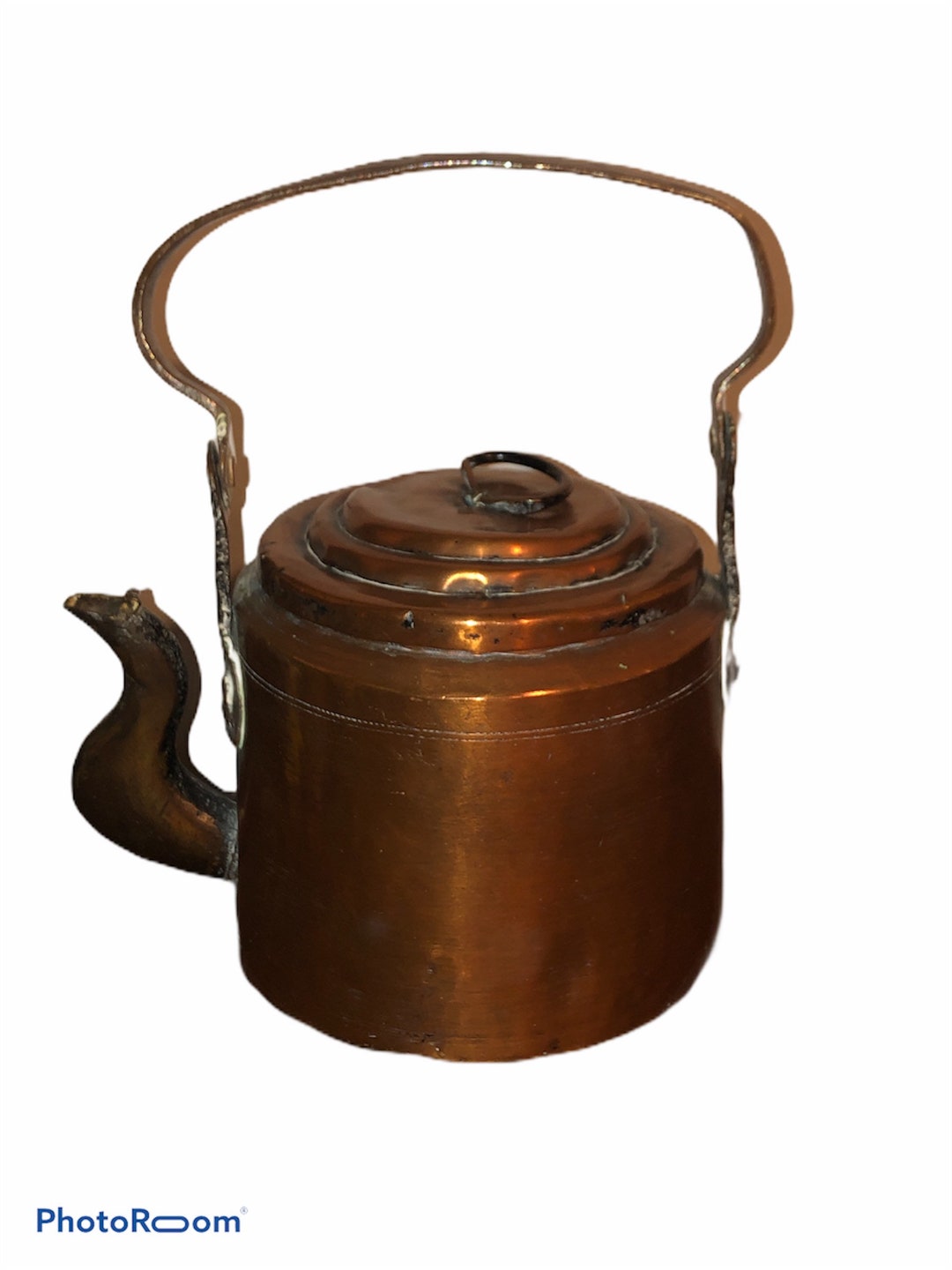 Vintage 20’s Country Kitchen Camping Copper Hand Hammered Tea Kettle - Etsy