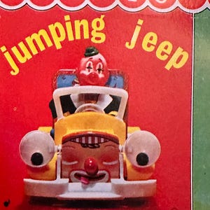 Vintage 60’s ALPS Japan Comic Jumping Jeep Battery Operated With Music ...