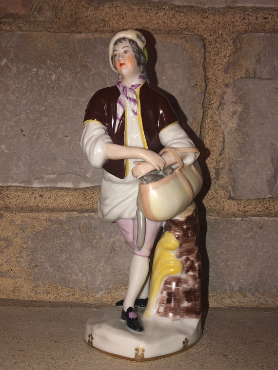 Vintage 50s Augarten Wien Porcelain The Salami Salesman Fine | Etsy