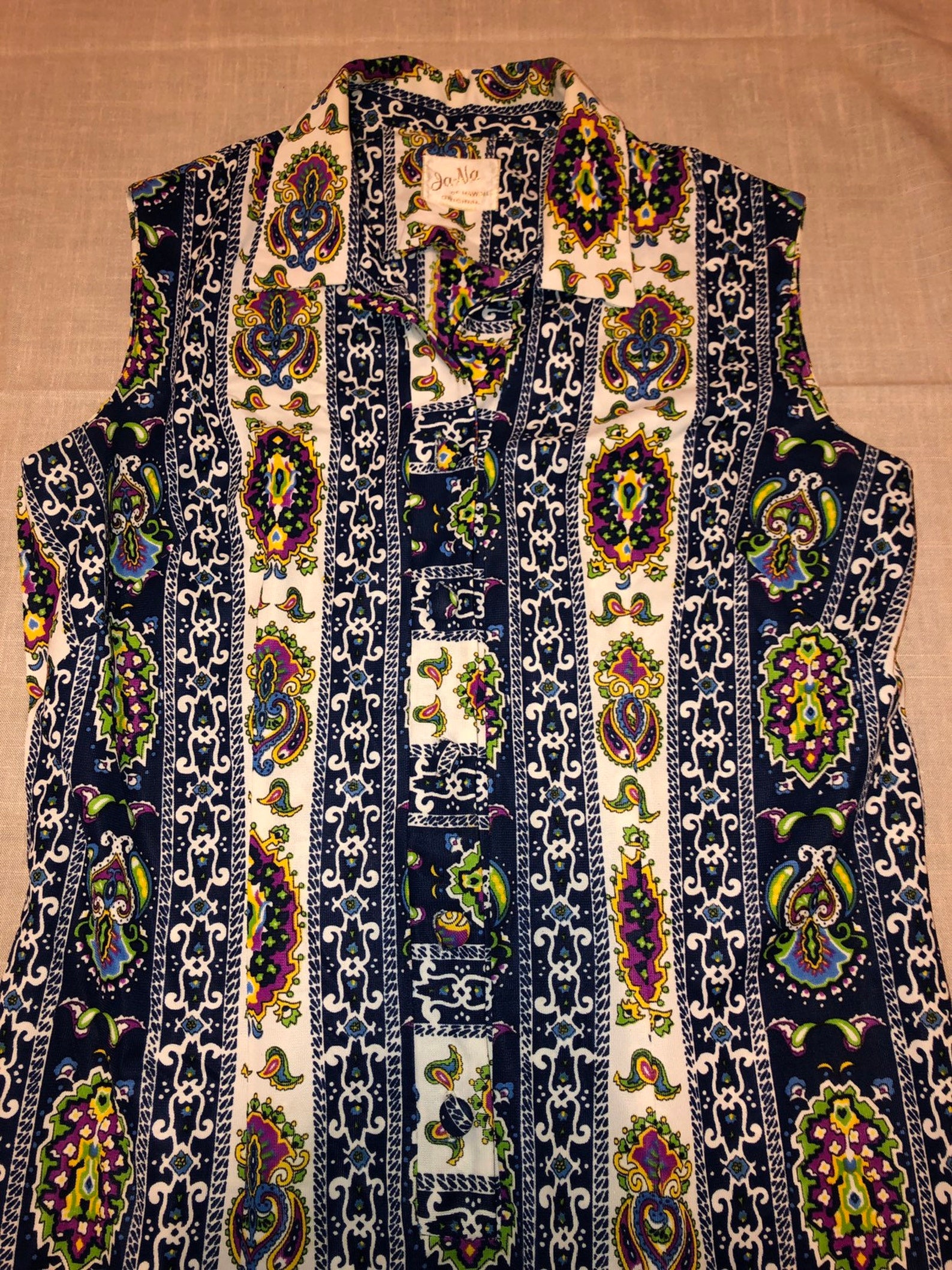 Vintage 70’s Ja Na Jana of Hawaii Original Hawaiian Print Tropical ...