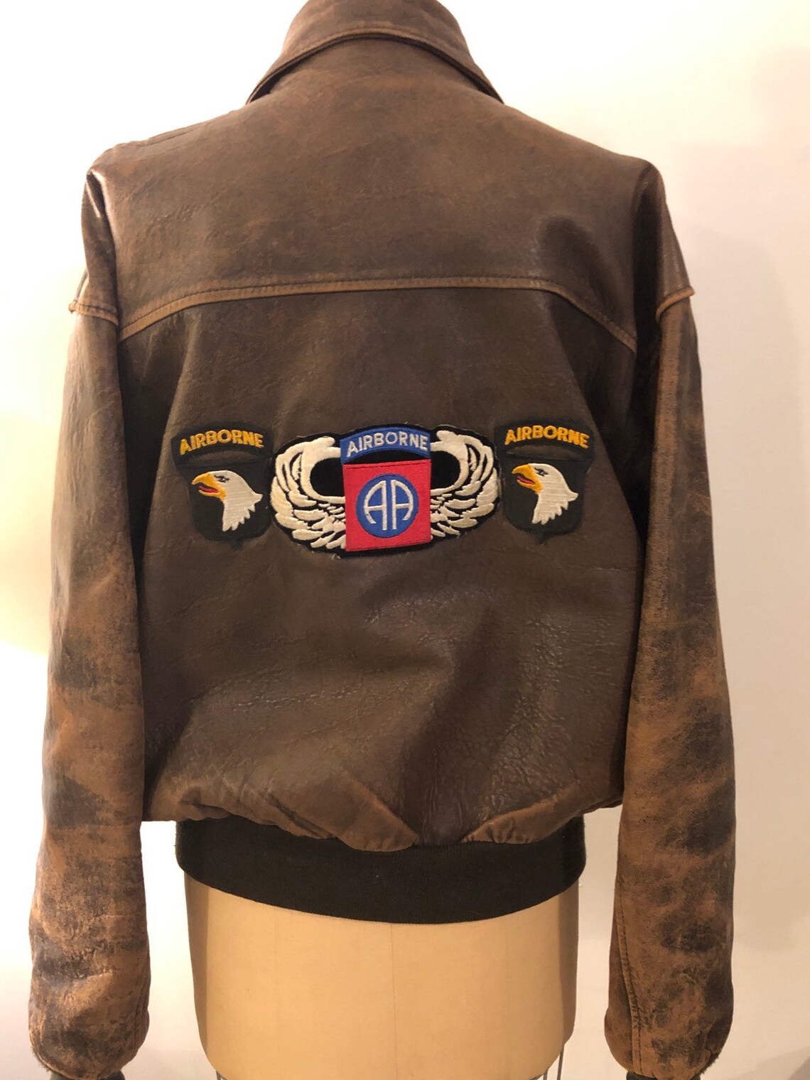 Vintage 79s Avirex Air Airborne A-2 Army Air Force Leather - Etsy