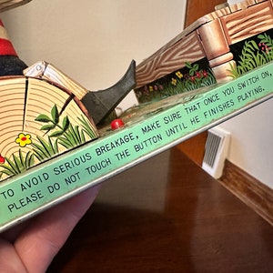 Vintage 1962 Rosko Tin Litho Tvs New Adventure of Pinocchio Xylophone ...