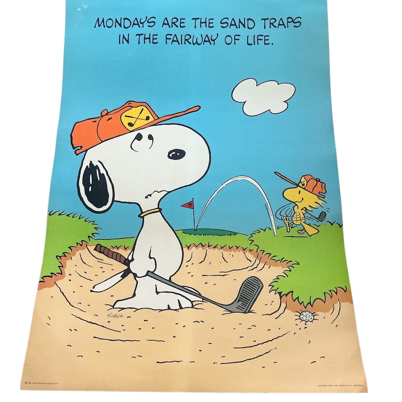 Snoopy Golfing - Etsy