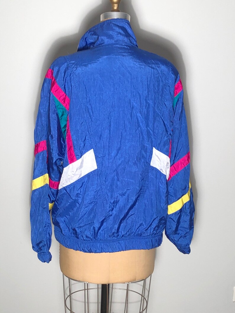 Vintage 80s Coastal Images Electric Blue Full Zip Jacket | Etsy