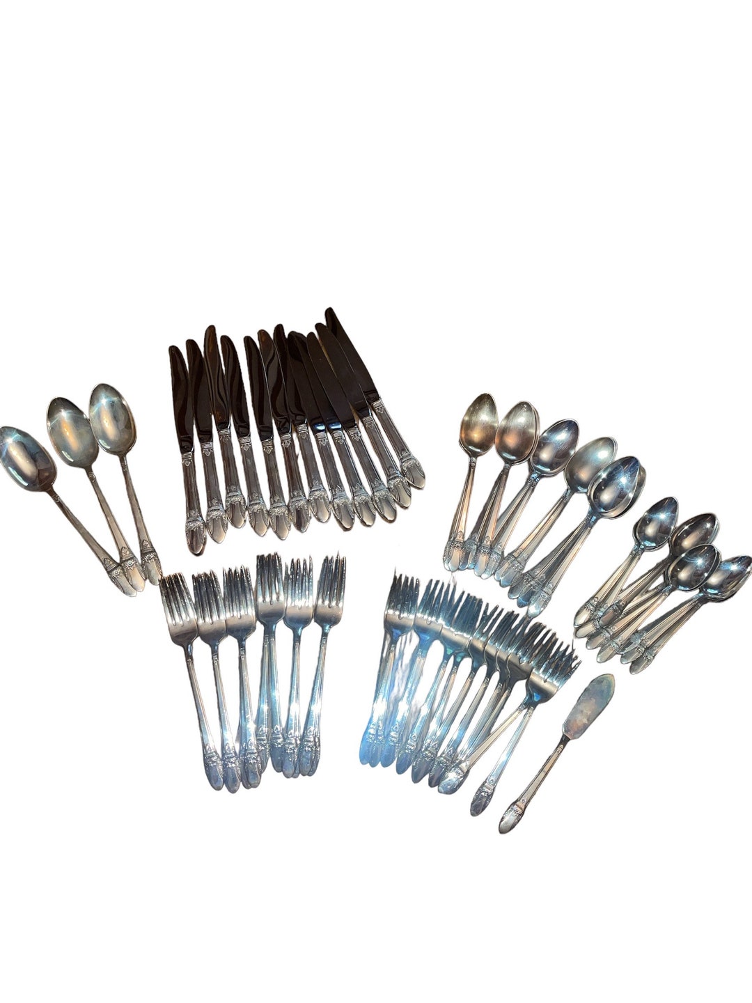 Vintage 1937 Rogers 1847 International Silver First Love Plate Flatware ...