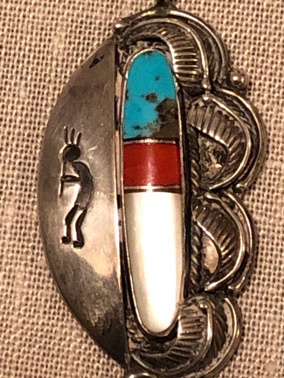 Vintage 80’s W. Nez Wnez Signed Sterling Silver Navaj… - Gem