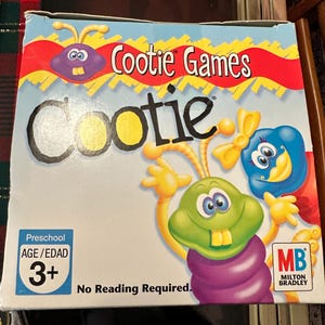 Vintage 1999 Milton Bradley Cootie Games Cootie Bug Child Toddler Game ...