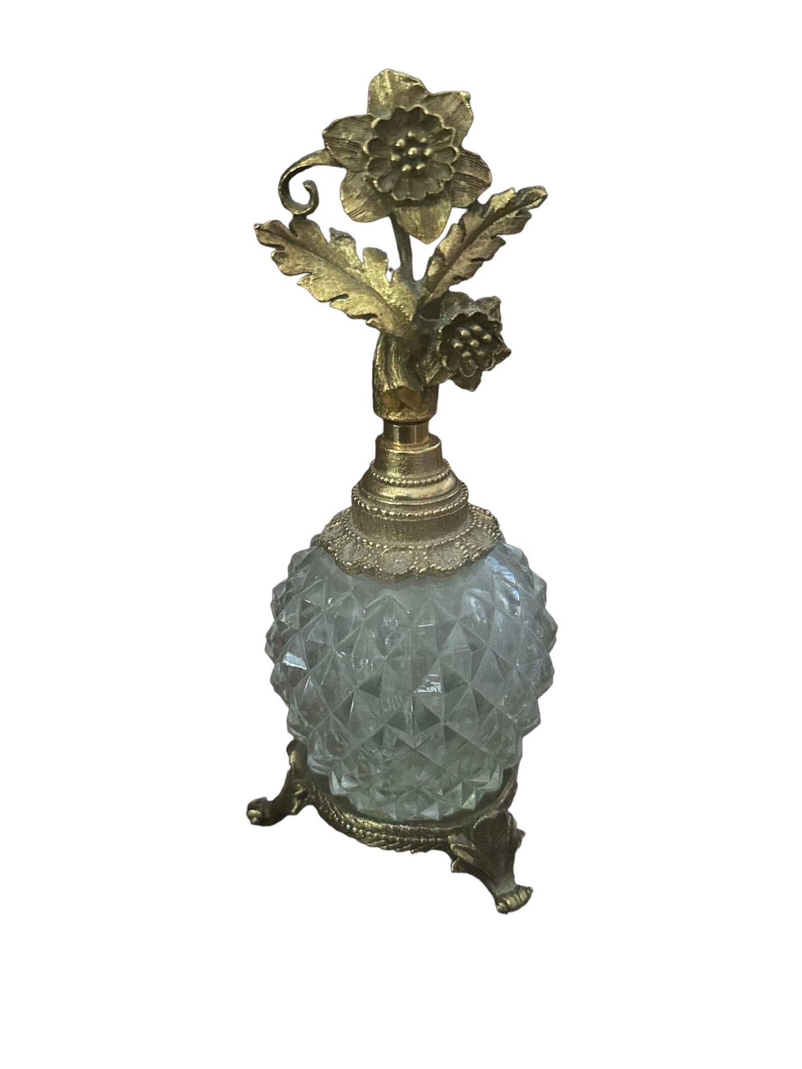 Vintage 50’s Matson Glass Ormolu Gold Gilt Hollywood Regency Glam 6 ...
