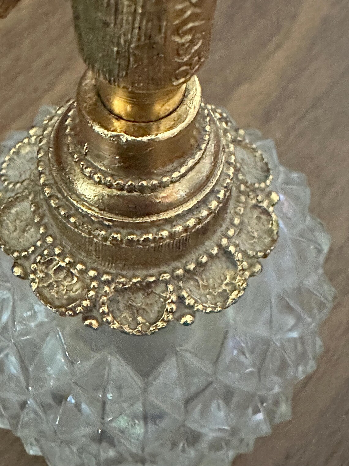 Vintage 50’s Matson Glass Ormolu Gold Gilt Hollywood Regency Glam 6 ...
