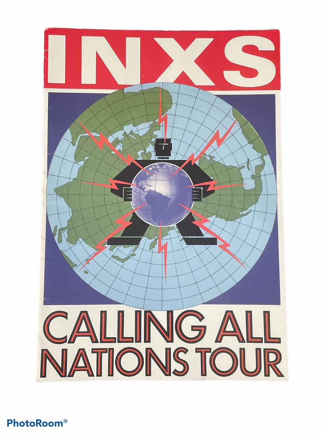 Vintage 1987 INXS Calling All Nations Concert Tour Program Book Signed ...
