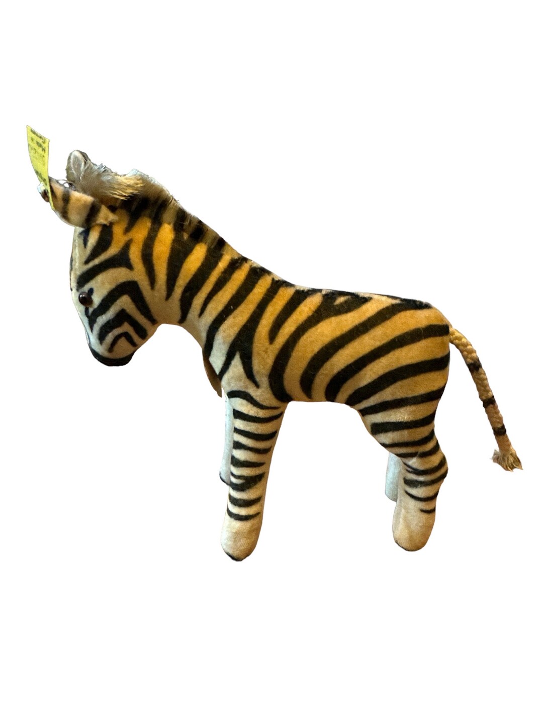 Vintage 1959 Steiff 5 Zebra Velveteen Made in Germany Both Tags and Ear ...