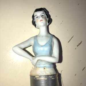 Vintage 20’s Porcelain Victorian Art Deco Nouveau Half Doll Handel ...