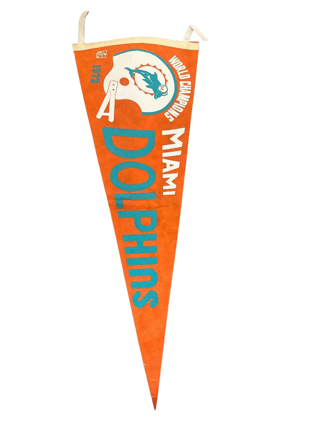 Vintage 1972 NFL Football Miami Dolphins Superbowl World Champions Flag ...
