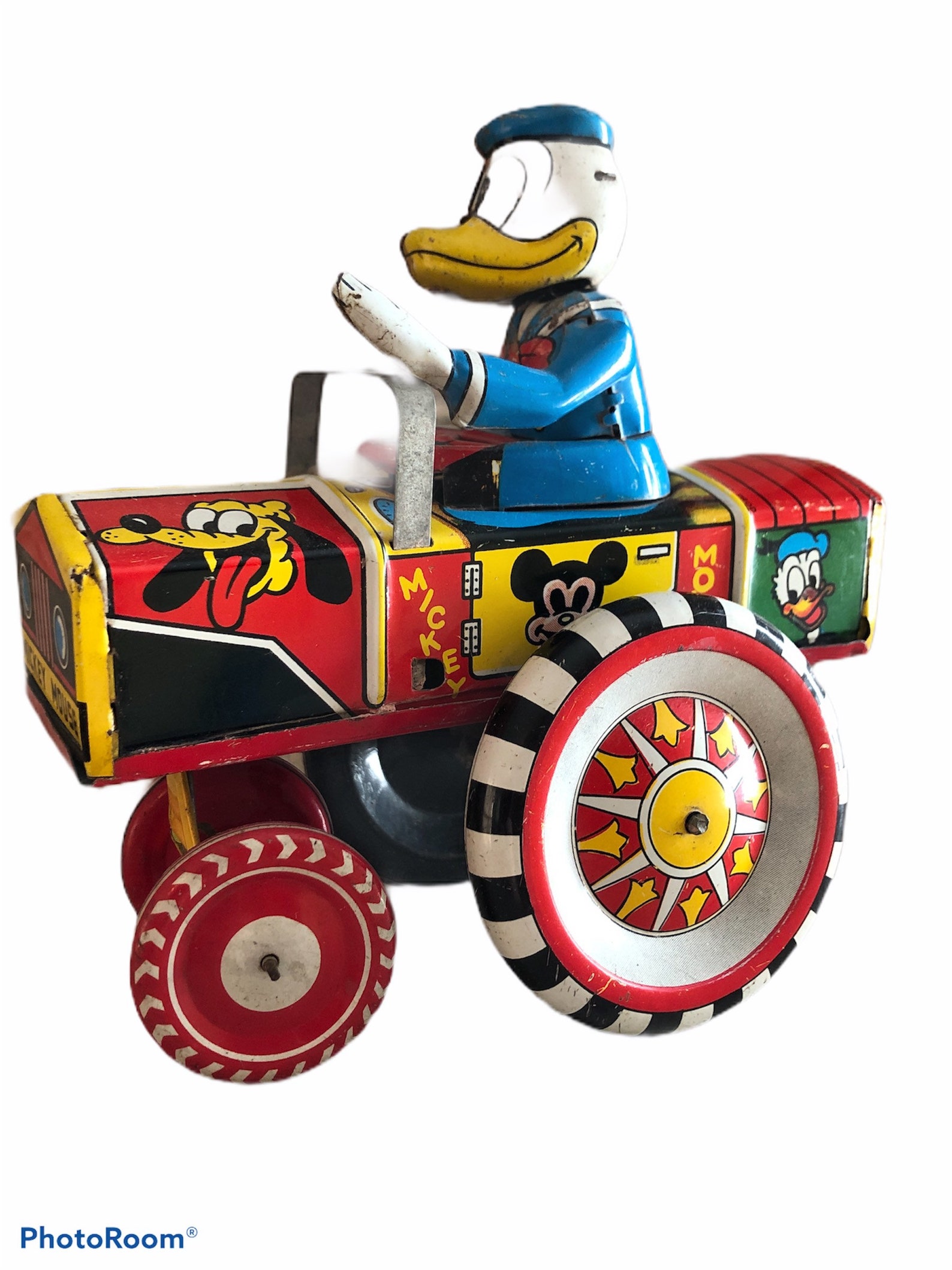 Vintage 50s Line MAR Japan Tin Litho Walt Disney Wind up - Etsy