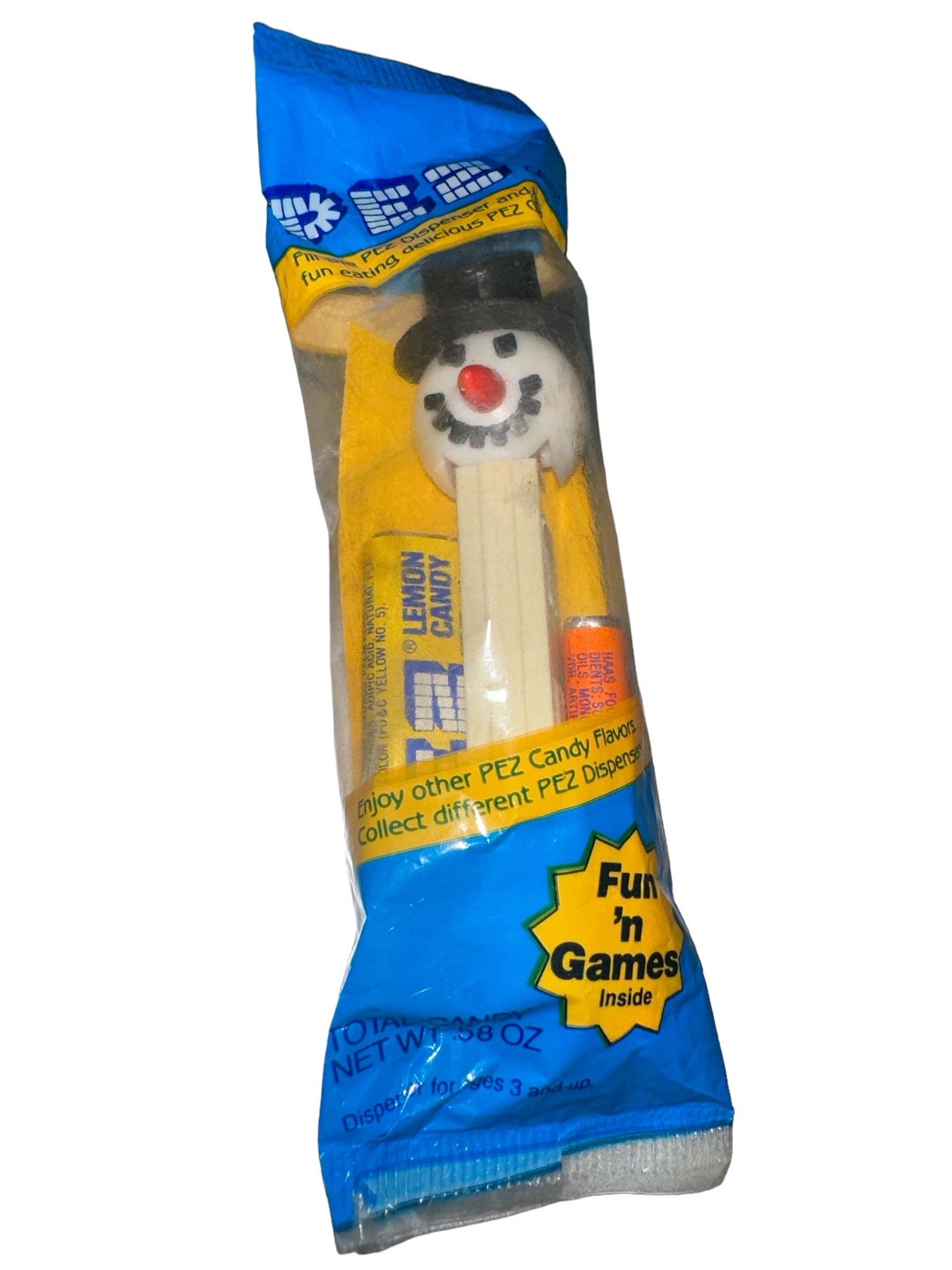 Vintage 80’s PEZ No Feet White Snowman Snowmen Candy Dispenser Factory ...