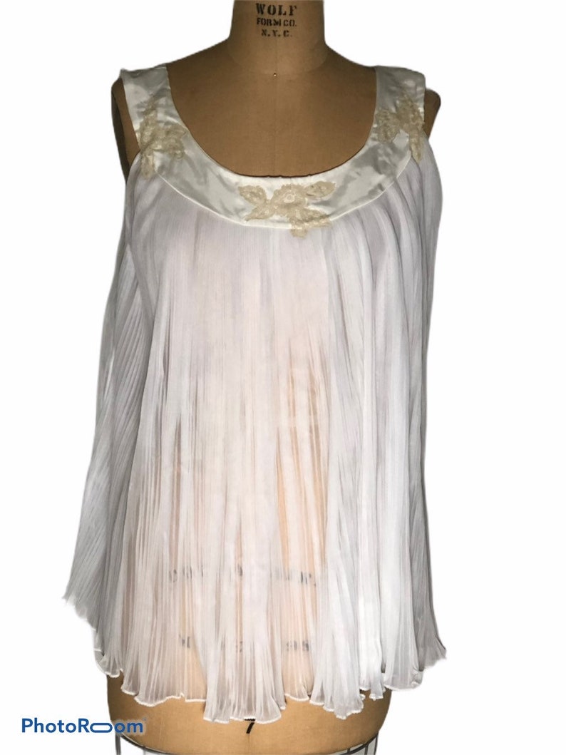 Vintage 60s Rogers Babydoll Sheer Ruffled Puff Hollywood Glam - Etsy