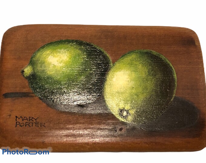 Vintage 60’s Mary Porter Olney IL Country Kitchen Folk Art Painting on ...