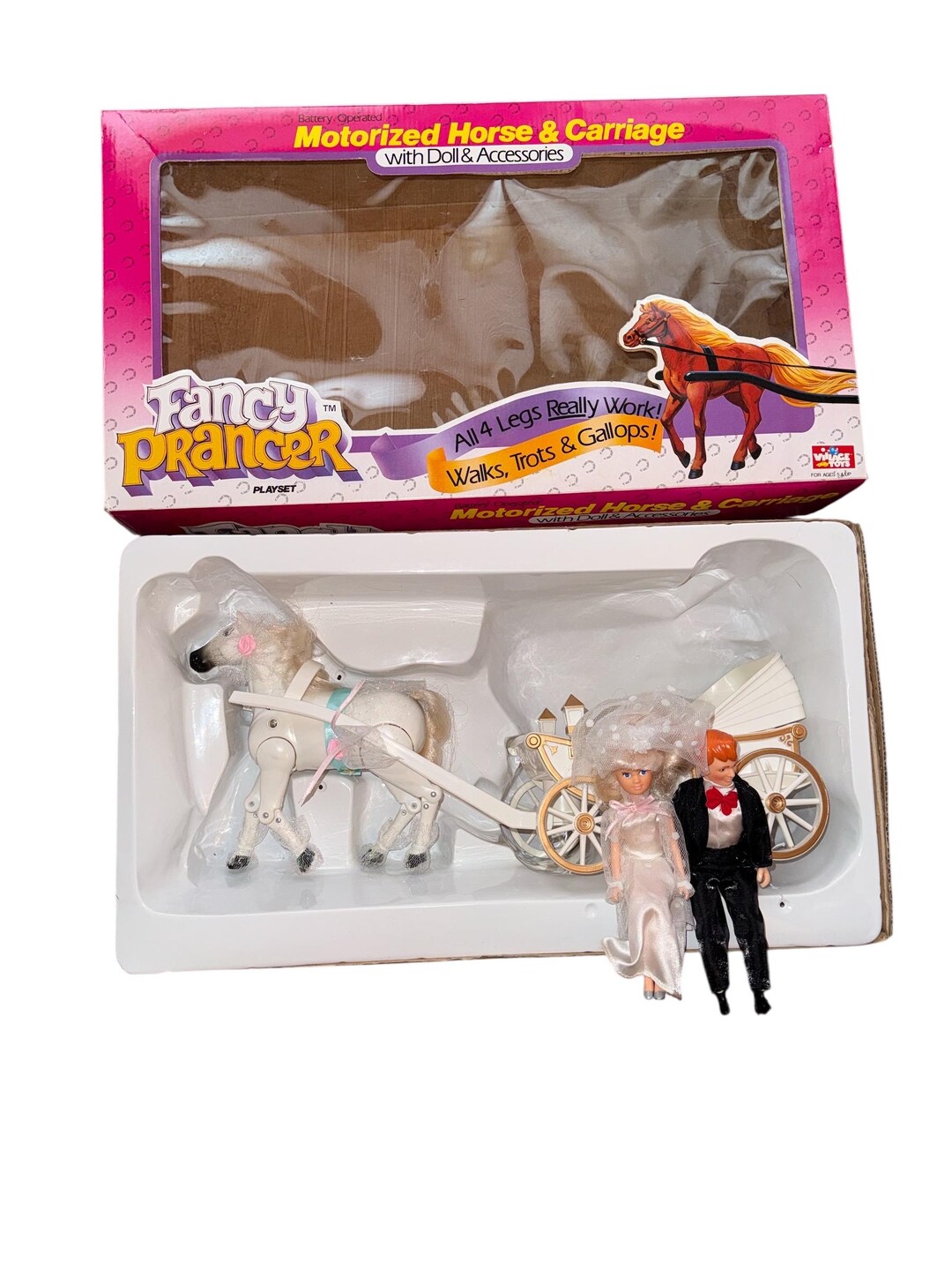 Vintage 1989 Village Toys Fancy Prancer Playset Battery Operated ...