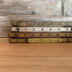 Vintage Wood Folding Rulers Craftsman Stanley - Etsy